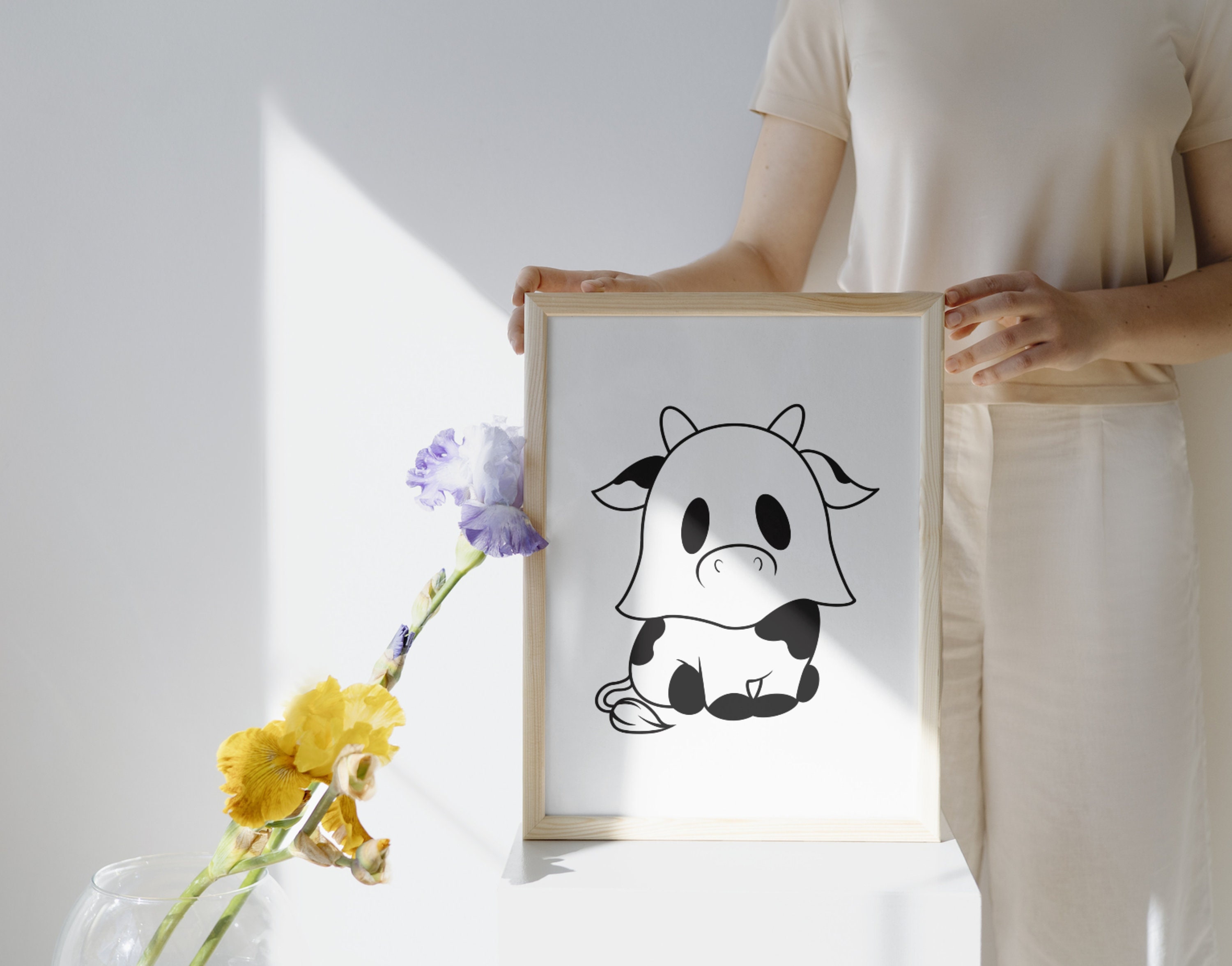 Baby Ghost Cow Svg Cow Svg Bundle Cute Baby Cow Png Cow - Etsy