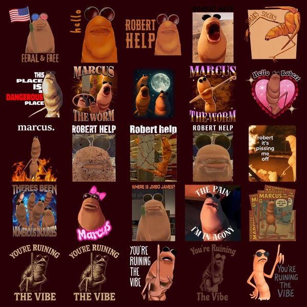 Marcus the Worm Quotes - Etsy