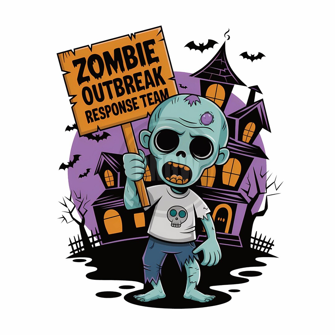 Halloween Zombie Sublimation Design, PNG Digital Download, Halloween T ...