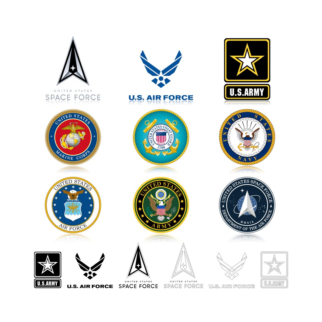 United States Army Logos US Military Logos United States Logo Bundle ...