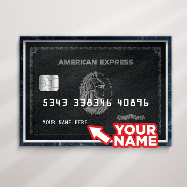 Fake American Express Card - Etsy