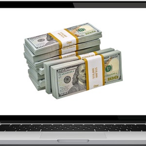 Banded Money Stack PNG Graphic File Hundred Dollar Banknotes Instant ...