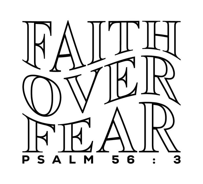 Faith Over Fear Text Digital File Svg, Eps, Png, Ai, Dxf - Etsy