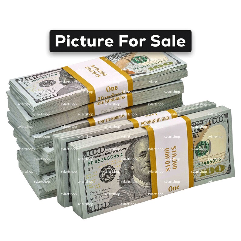 Banded Money Stack PNG Graphic File Hundred Dollar Banknotes Instant ...