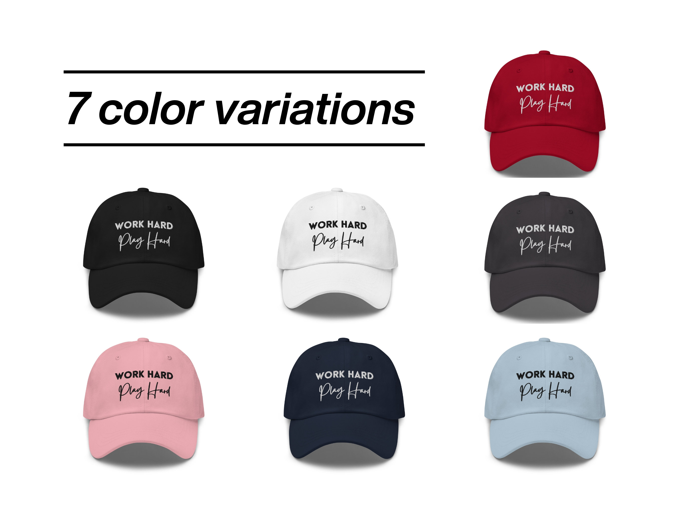 Work Hard Play Hard Hat, Corporate Gift for Coworker, Office Humour ...