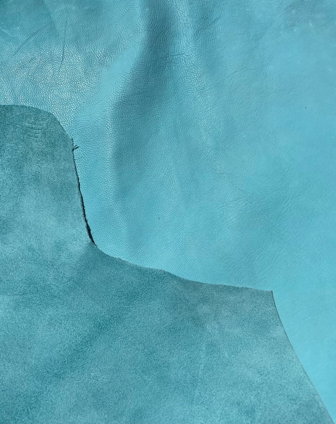 Turquoise Goat Suede Hide - Etsy