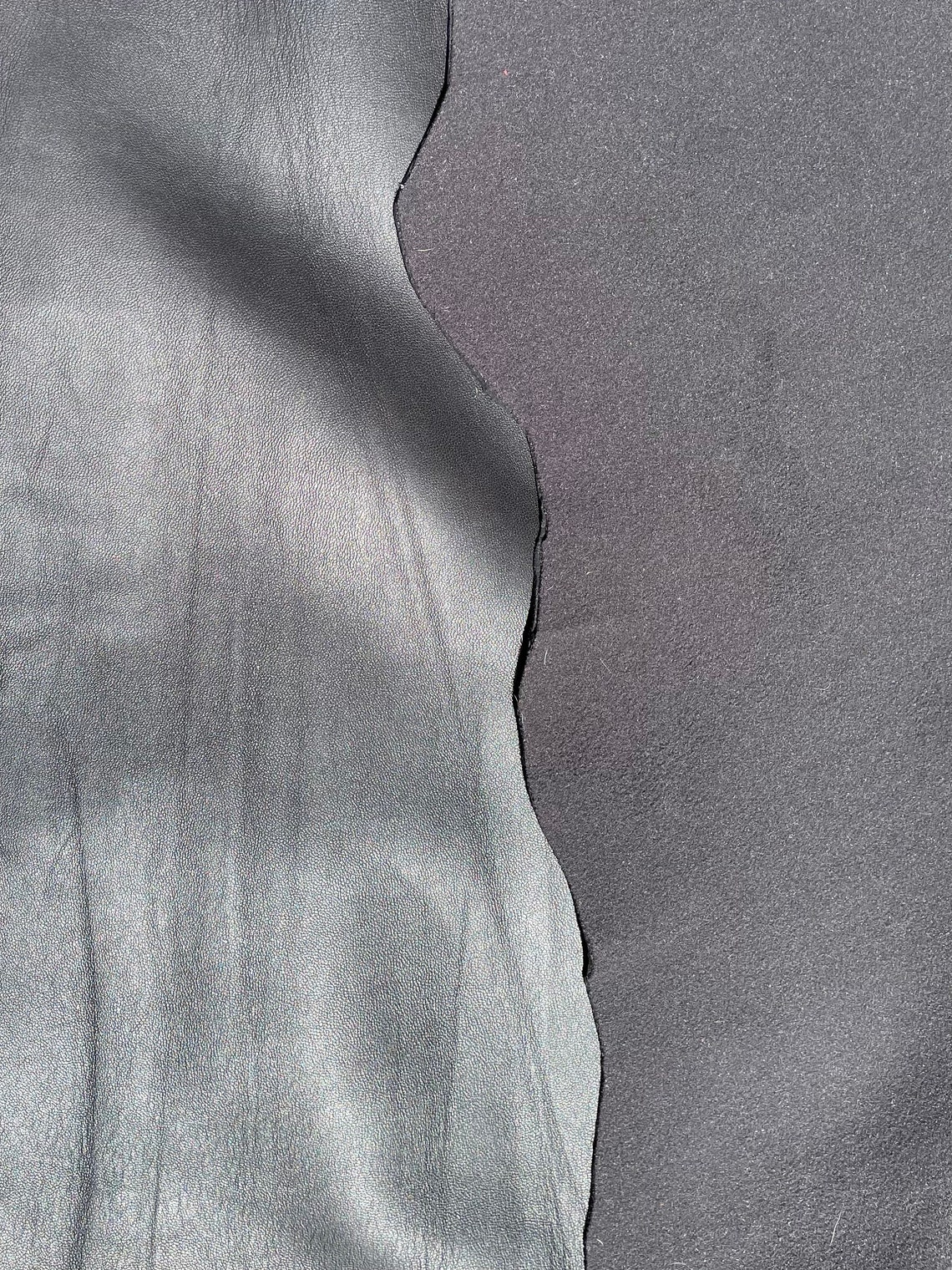 Black Semi-aniline Sheepskin cloth Backing - Etsy