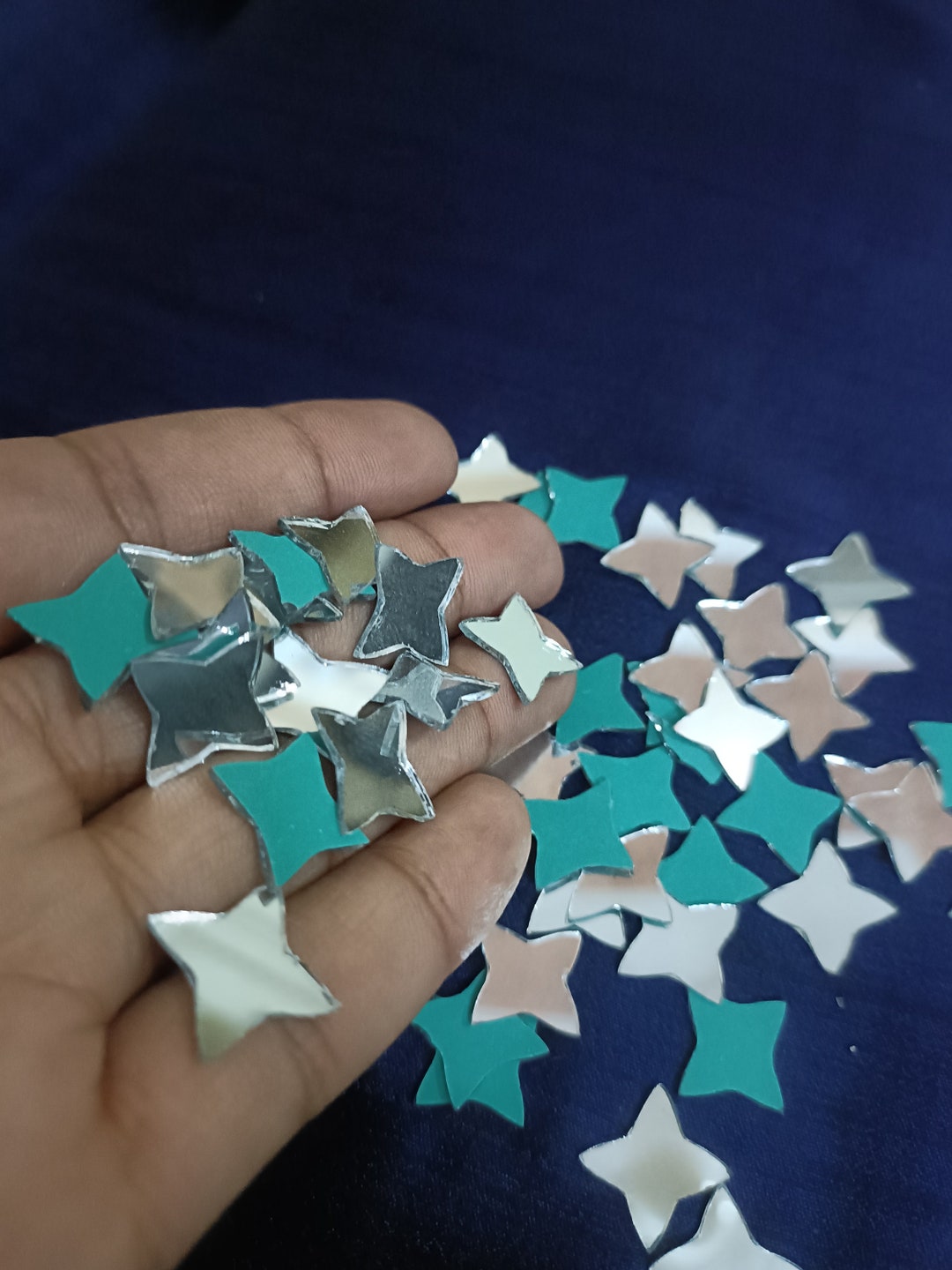 1000 Pcs Star Shape Small Mirrors | Embroidery Mirrors | Lippan Art ...