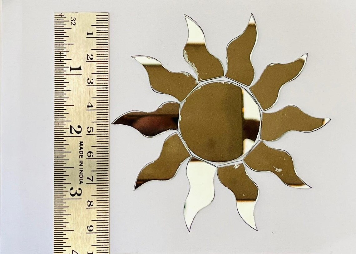 Sun Shape Mirror for Art & Craft ,mandala Art, Lippan Art and ...