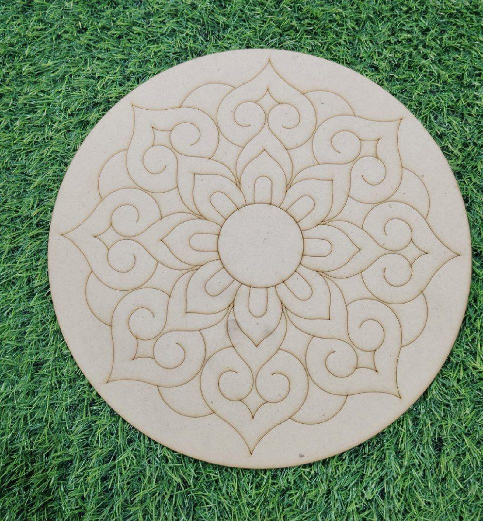 Premarked Mandala MDF Wall Art,wall Decor, Floral Mdf for Lippan Art ...