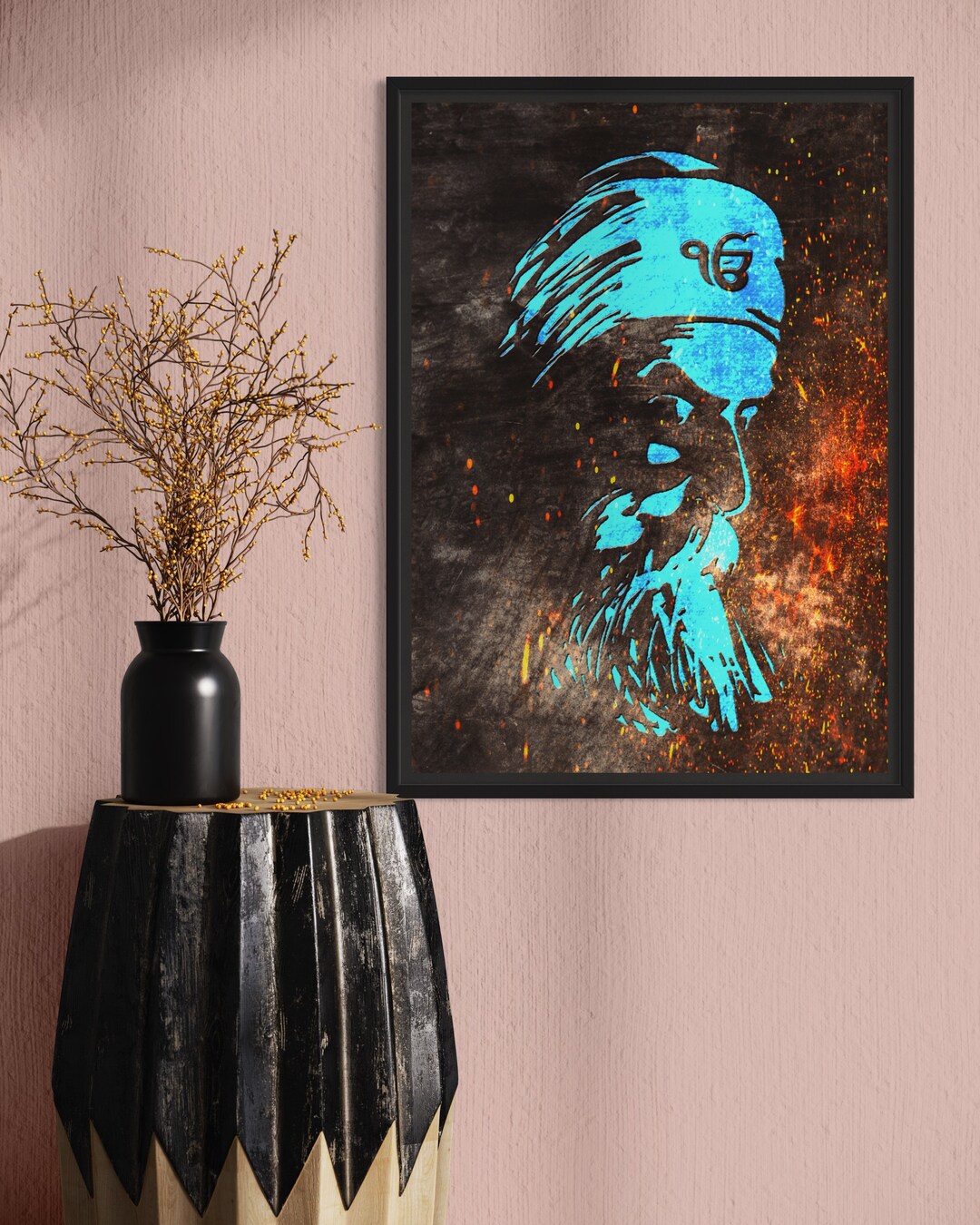 Guru Nanak Dev Ji Wall Art Print A2 Size, Art Prints for Spiritual Home ...
