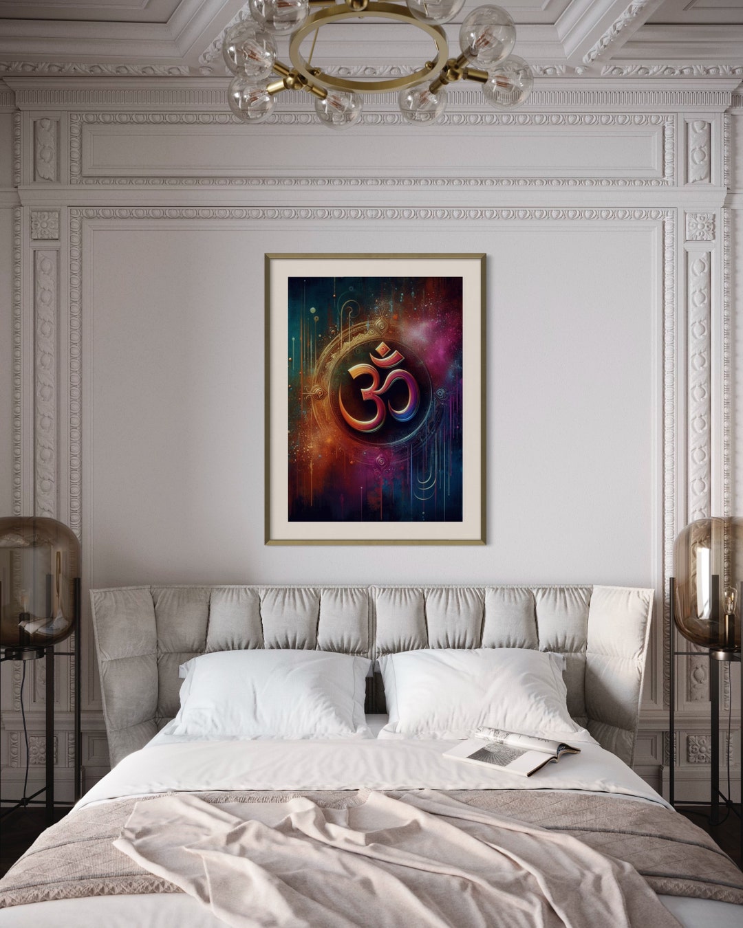 Aum Wall Art Printed Poster: Yoga studio Decor Wall Art, Spiritual ...