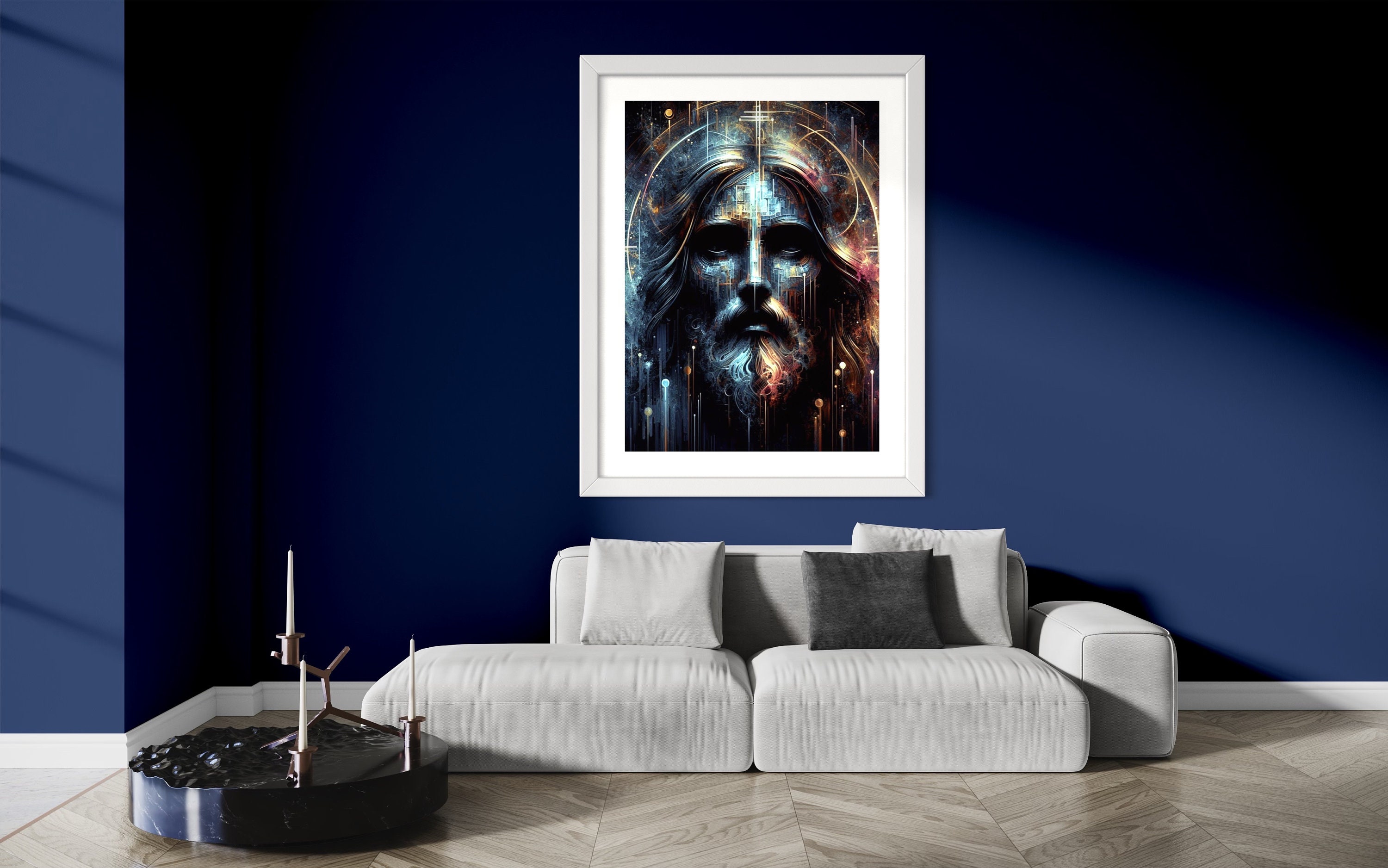Jesus Christ Wall Art Printed Posters: God Religious Home Decor Wall ...