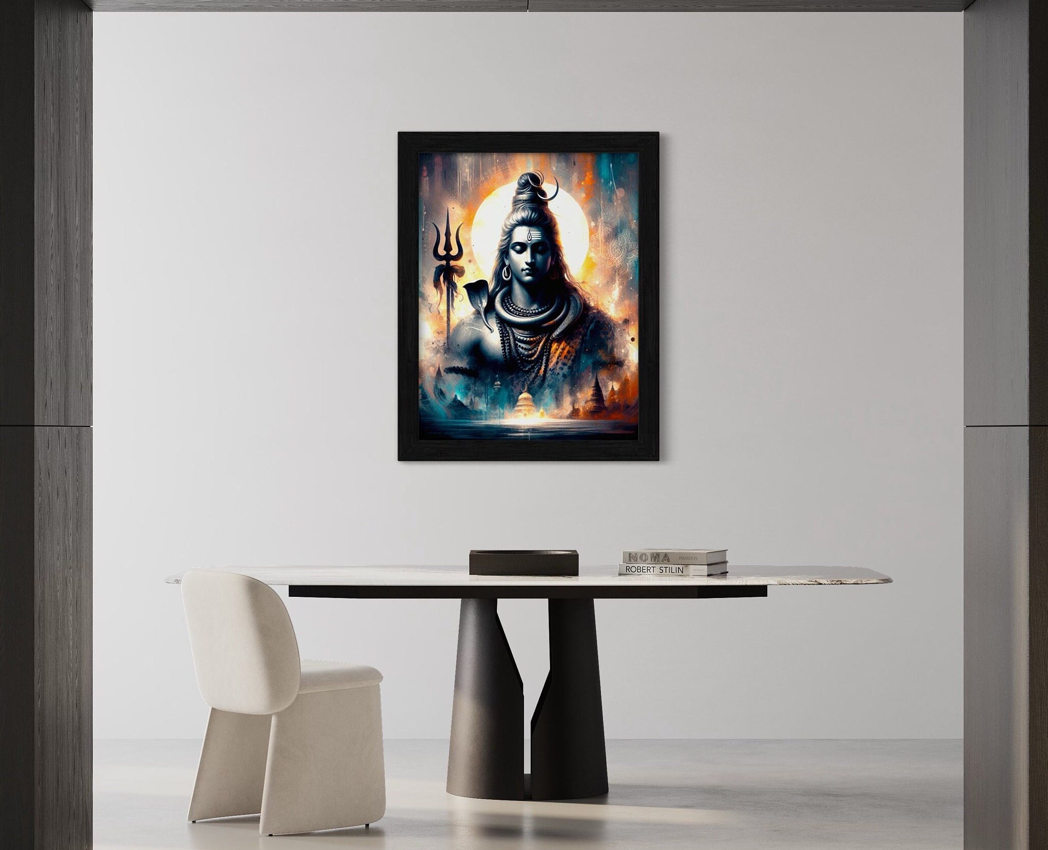 Lord Shiva Wall Art Printed Posters: Hindu Home Decor Wall Art ...