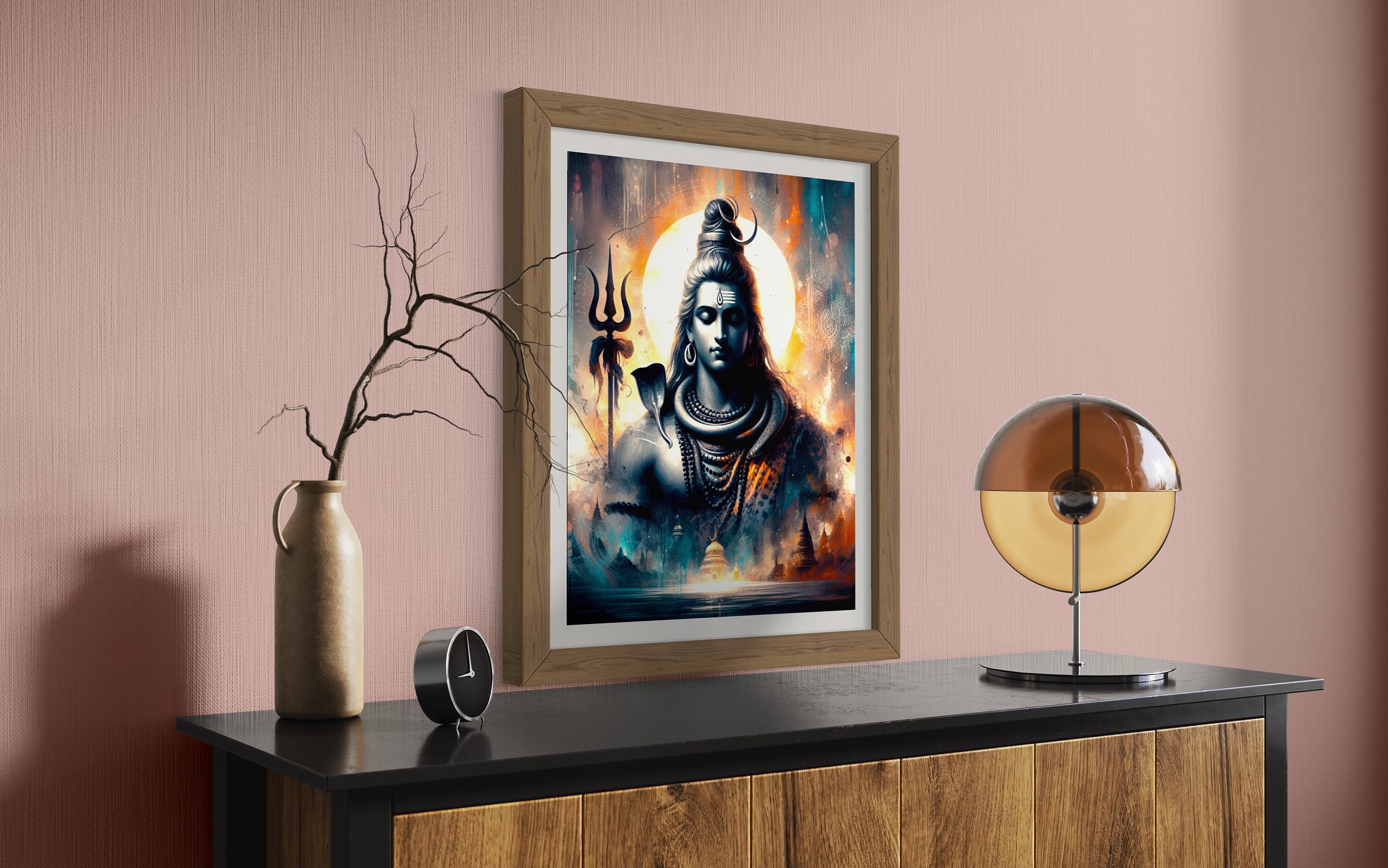 Lord Shiva Wall Art Printed Posters: Hindu Home Decor Wall Art ...