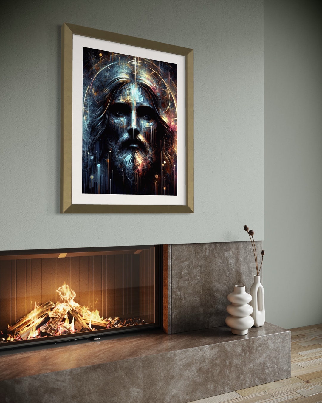 Jesus Christ Wall Art Printed Posters: God Religious Home Decor Wall ...