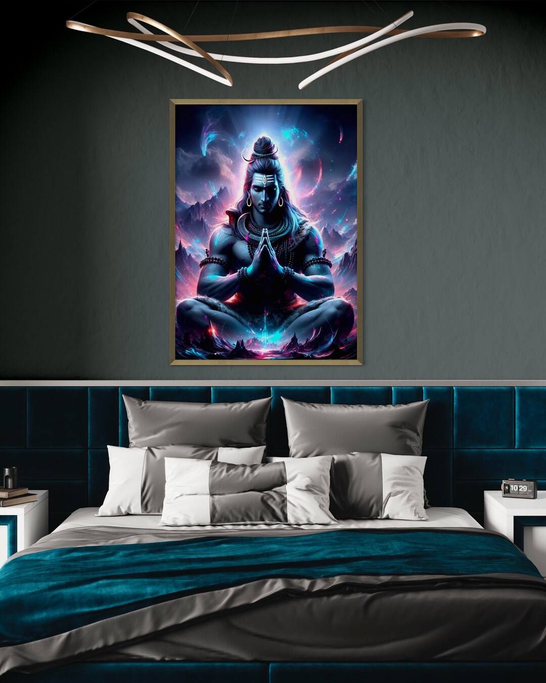 Lord Shiva Poster Print Wall Art: Hindu Home Decor Wall Art ...