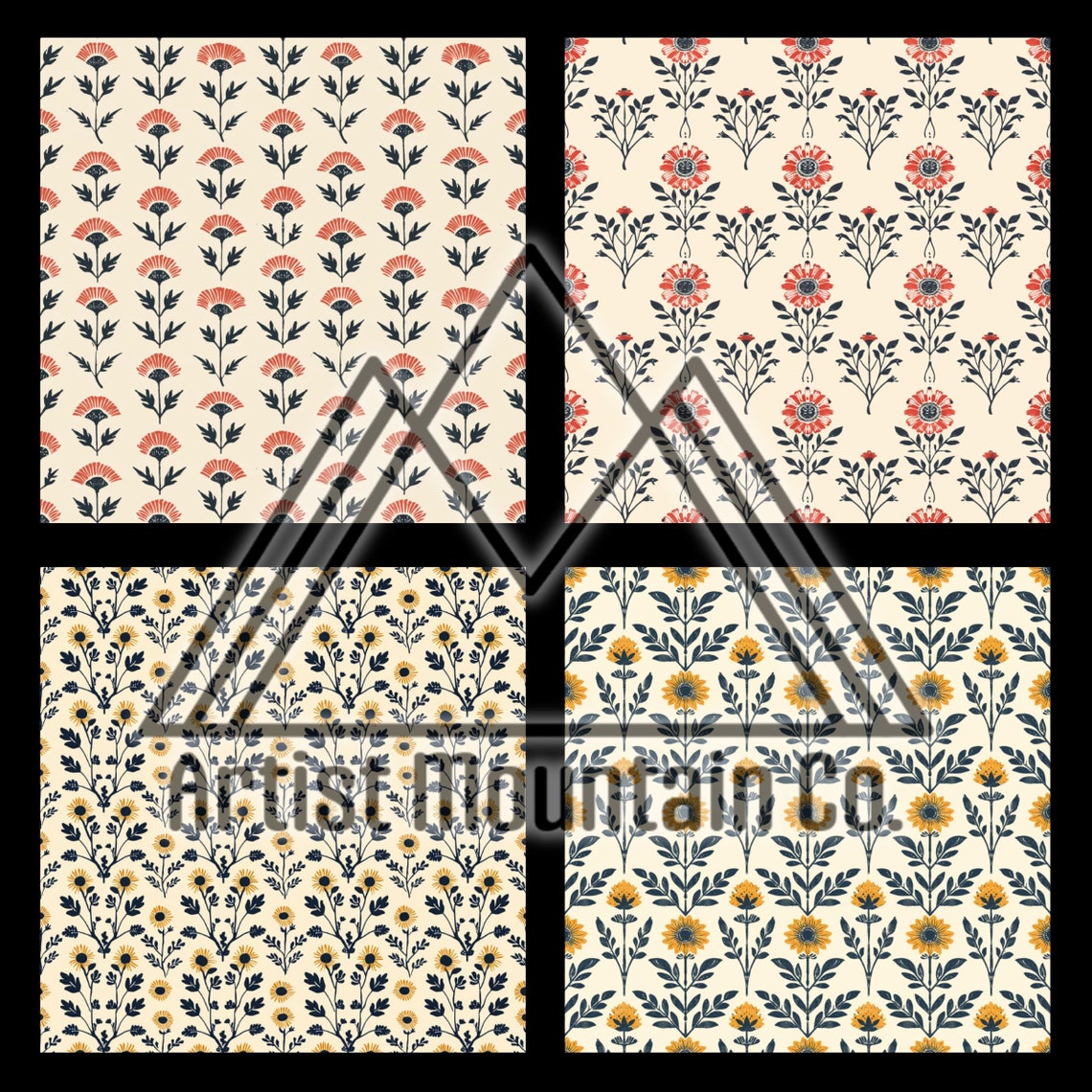 Wild Flowers, Block Print, Printmaking, Floral Motif, Crafts, DIY ...