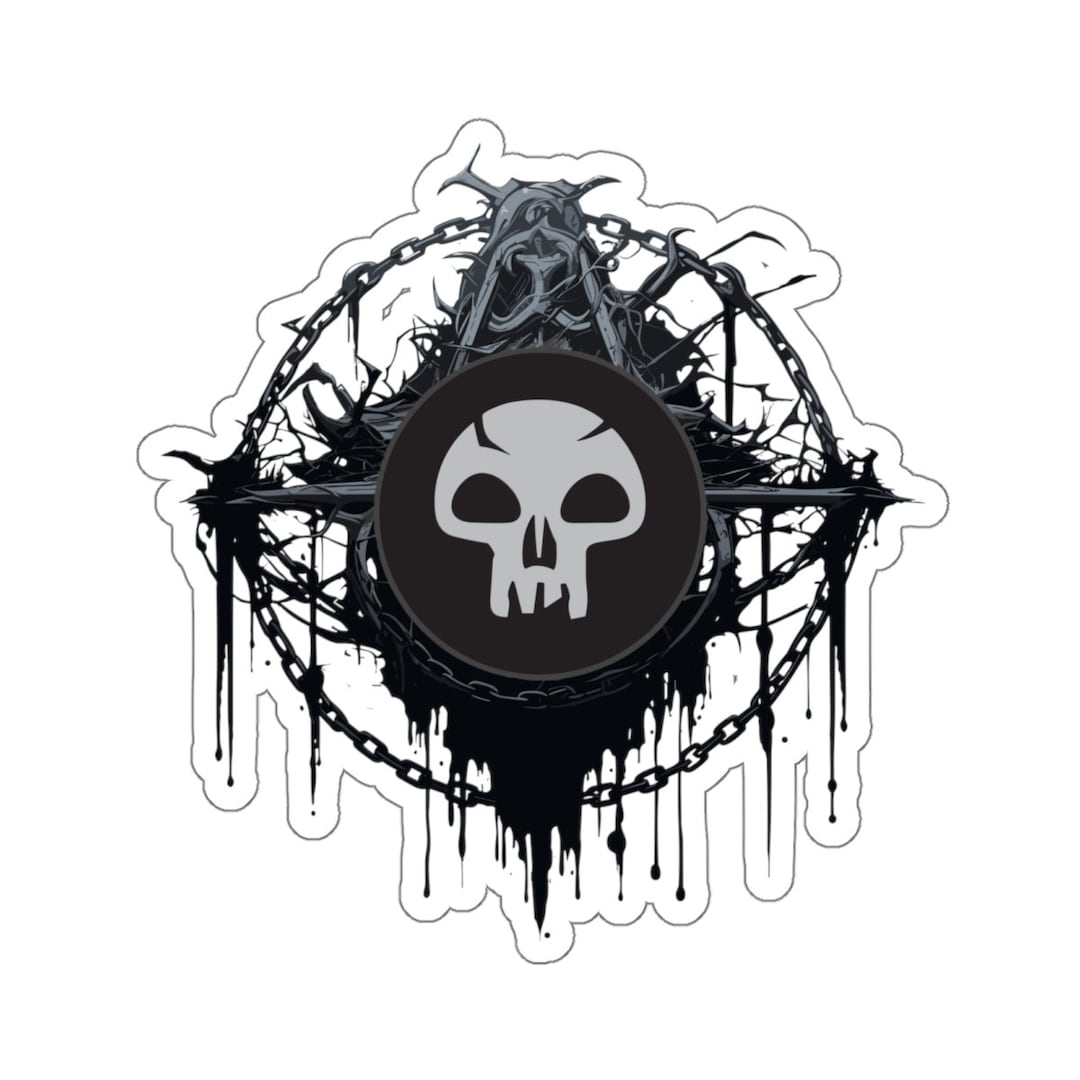 Magic the Gathering Black Mana Sticker for Deck Box, Play Mat, Etc. - Etsy