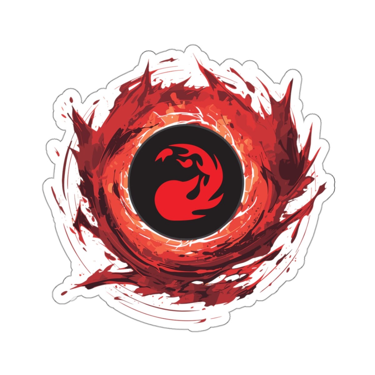 Magic the Gathering Sticker | MTG Red Mana Symbol | Stickers for Deck ...