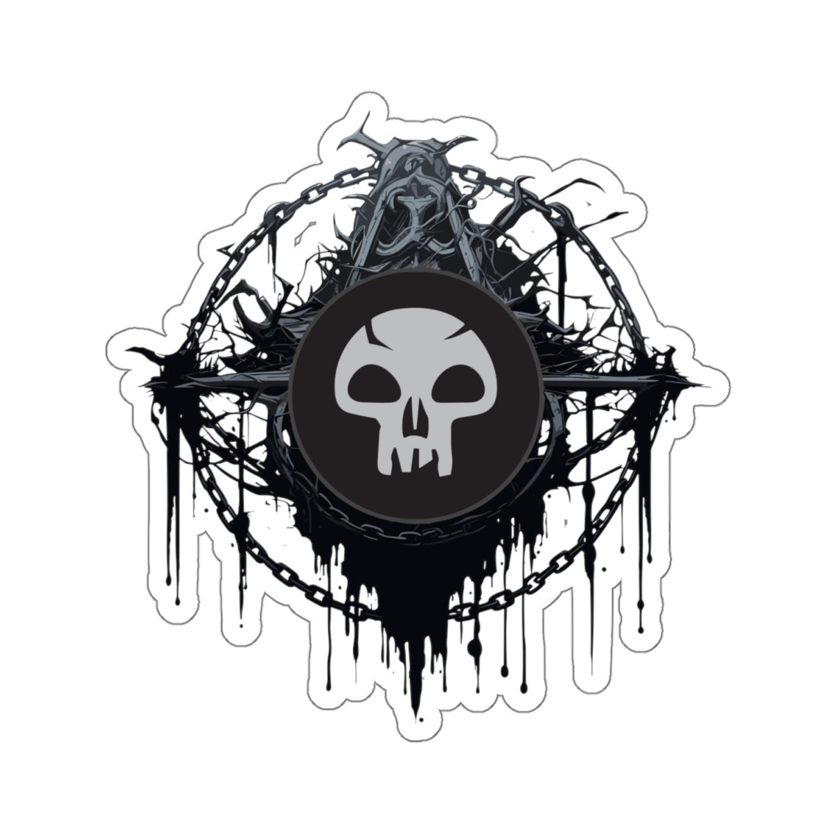 Magic the Gathering Black Mana Sticker for Deck Box, Play Mat, Etc. - Etsy