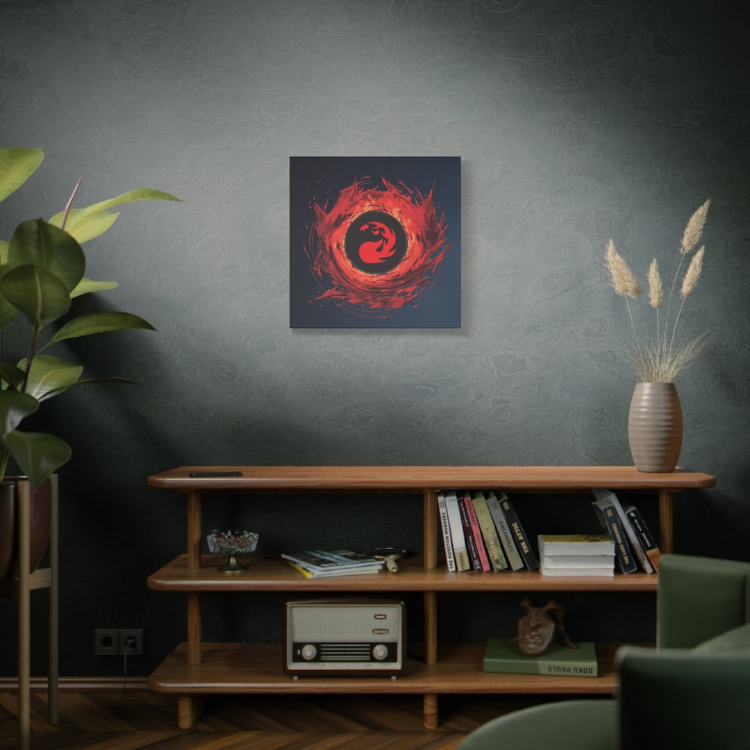 Art mural Magic The Gathering | MTG Red Mana Symbol Impression sur ...