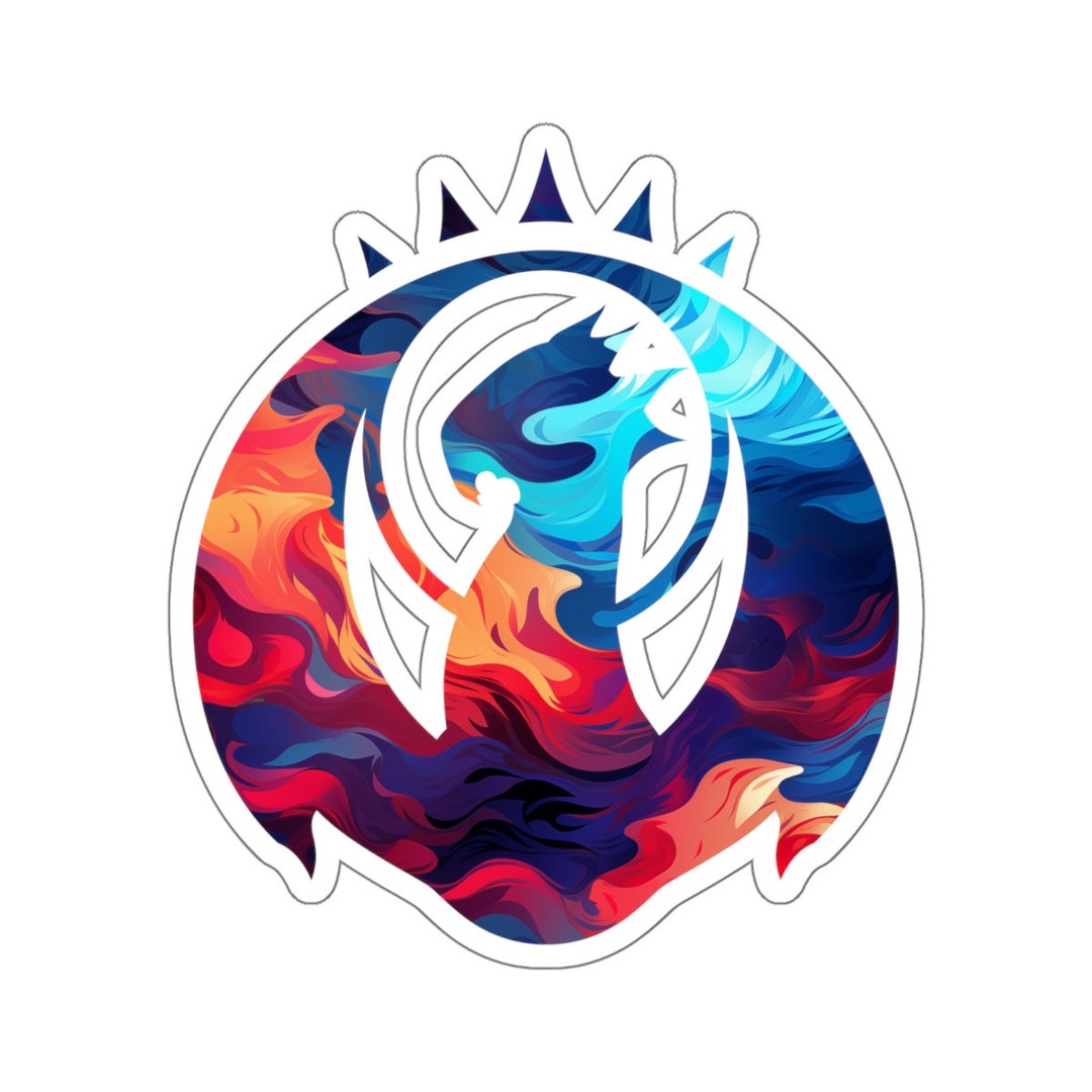 Magic the Gathering Sticker | Izzet Red and Blue Mana Symbol | Stickers ...