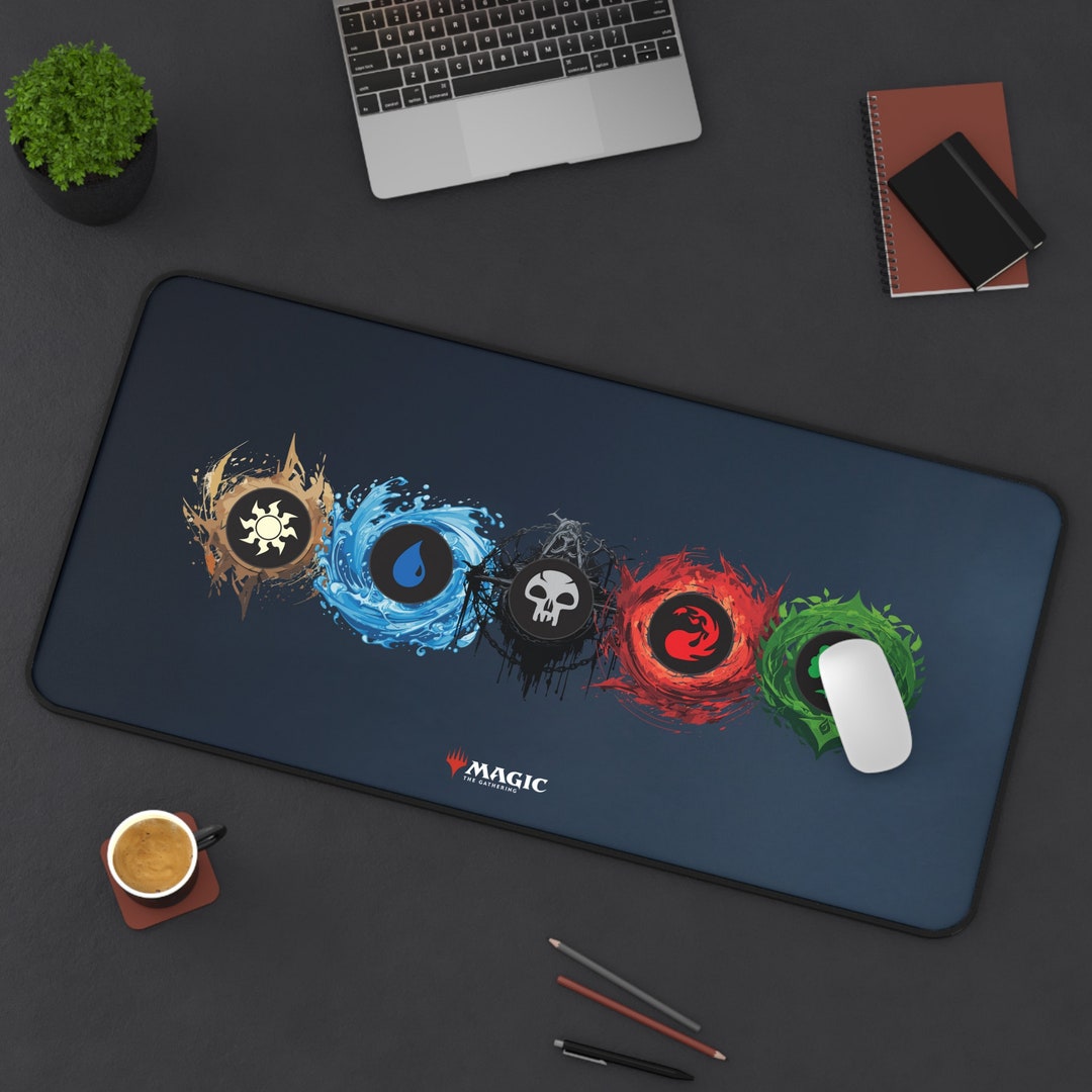 Magic the Gathering Desk Mat Decor | Custom Mana Symbol Collection - Etsy