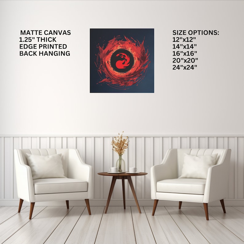 Art mural Magic The Gathering | MTG Red Mana Symbol Impression sur ...