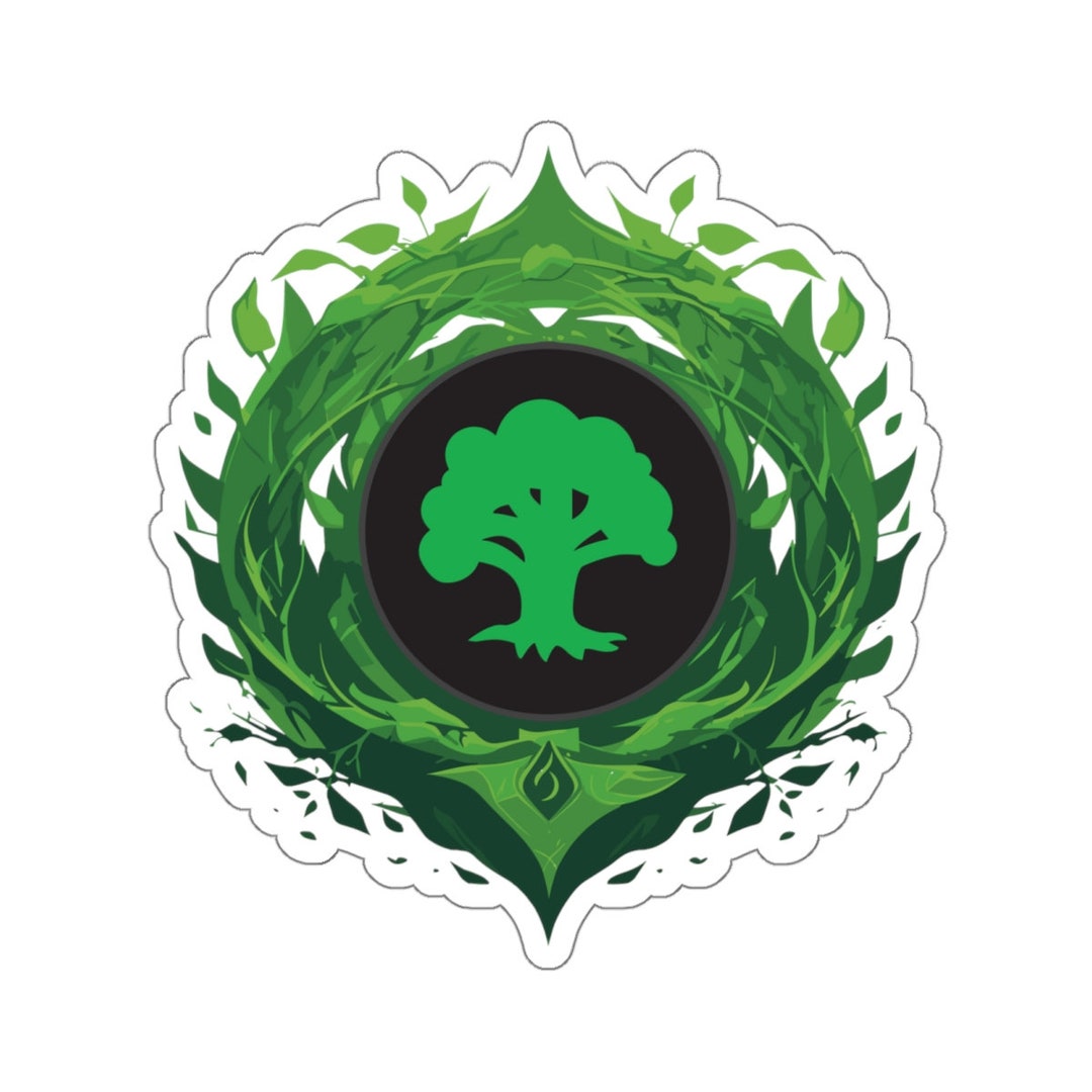 Magic the Gathering Sticker | MTG Green Mana Symbol | Stickers for Deck ...