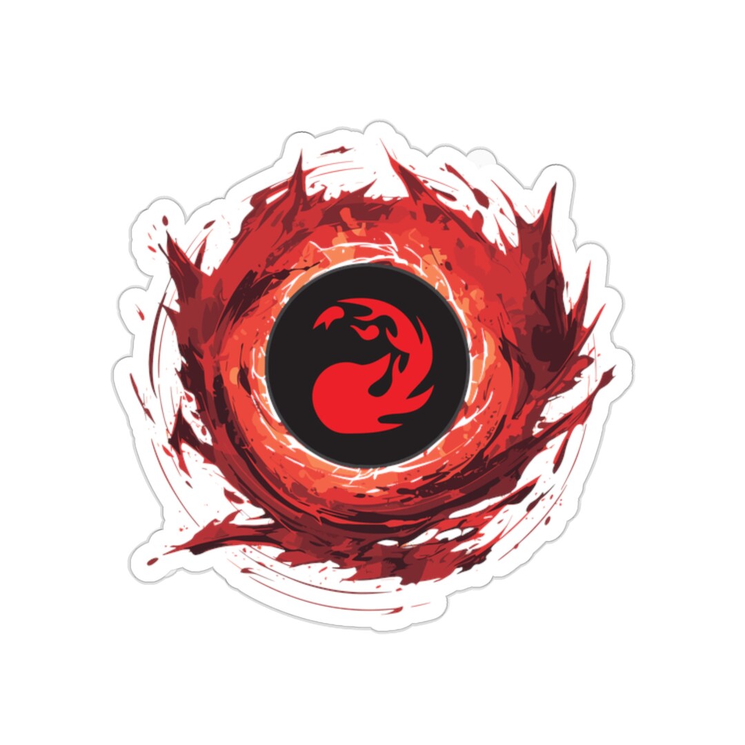 Magic the Gathering Red Mana Sticker for Deck Box Play Mat - Etsy
