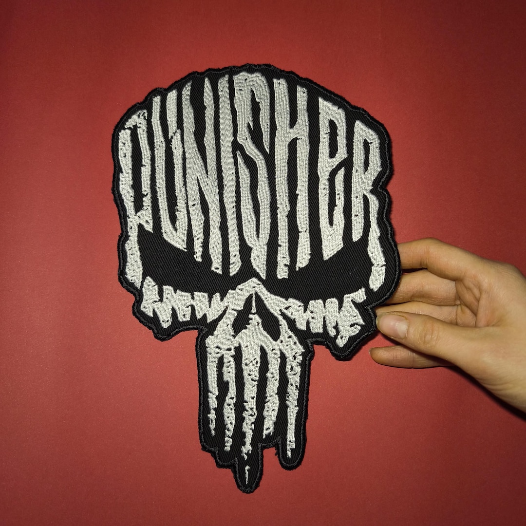Punisher Skull Patch, Large Jackets Patch, İron-on Patch, Back Patch, Embroidered Patches - Etsy