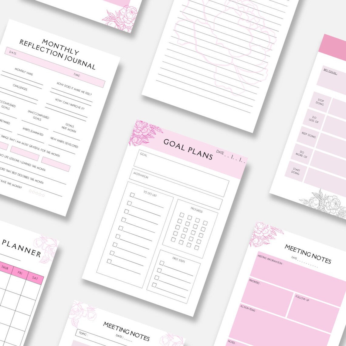 Teacher Binder | Peony - Etsy