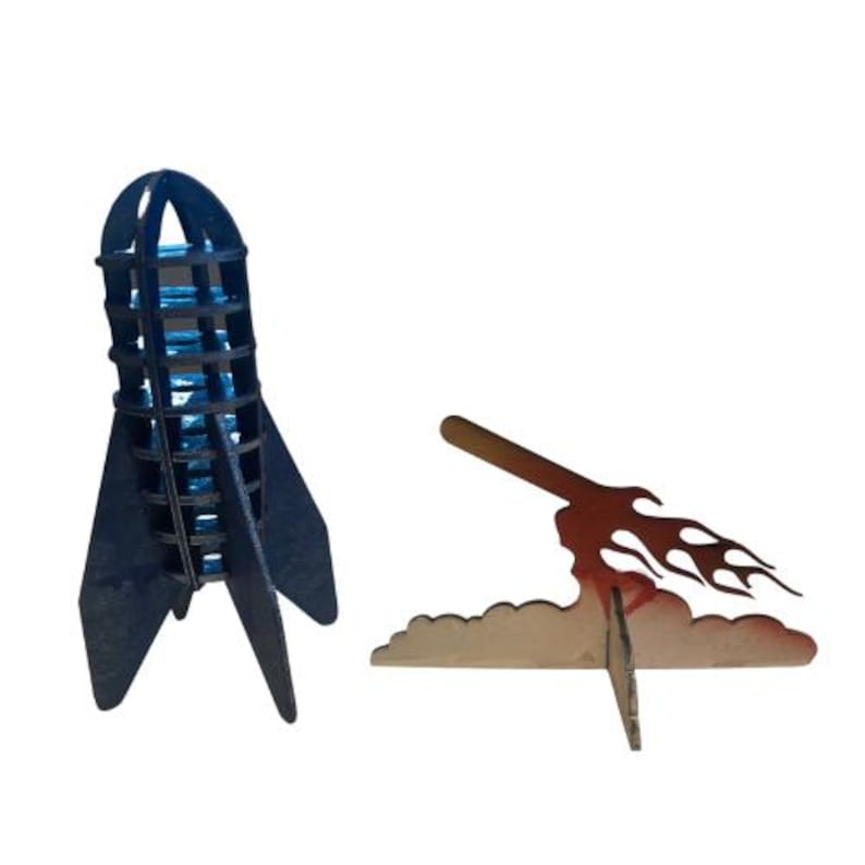 Rocket Laser Cut File – Digital Download, Space SVG DXF for Glowforge ...