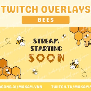 Customizable and Animated Bee Twitch Overlays and Scenes - Stream ...