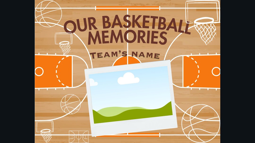DIGITAL - Basketball Photobook Template to Personalize. Plantilla ...