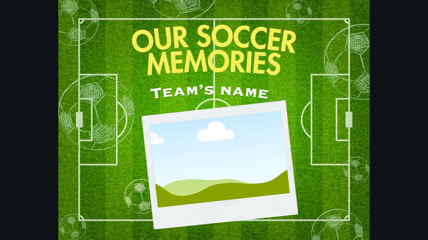 DIGITAL - Soccer / Football Photobook Template to Personalize ...