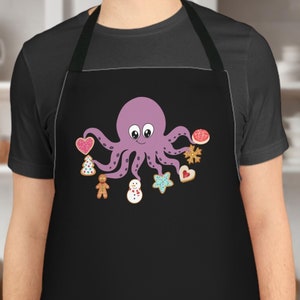 Octopus Apron, Funny Cooking Apron, Apron for Men Women, Gift for Baker ...