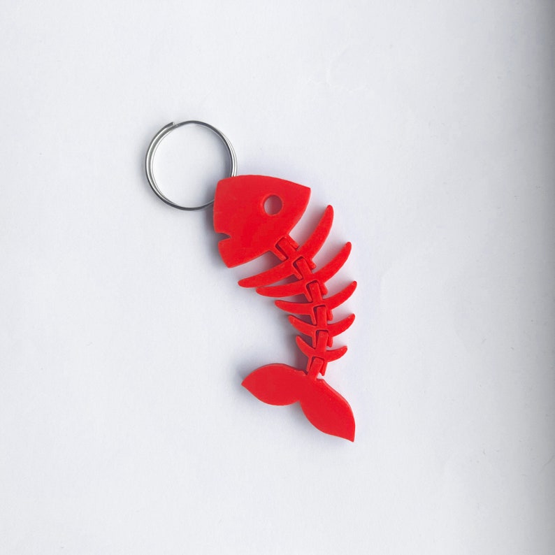 Keychain, Fish Keychain, Flexy Fish Keychain, Flexi Fish Keychain ...