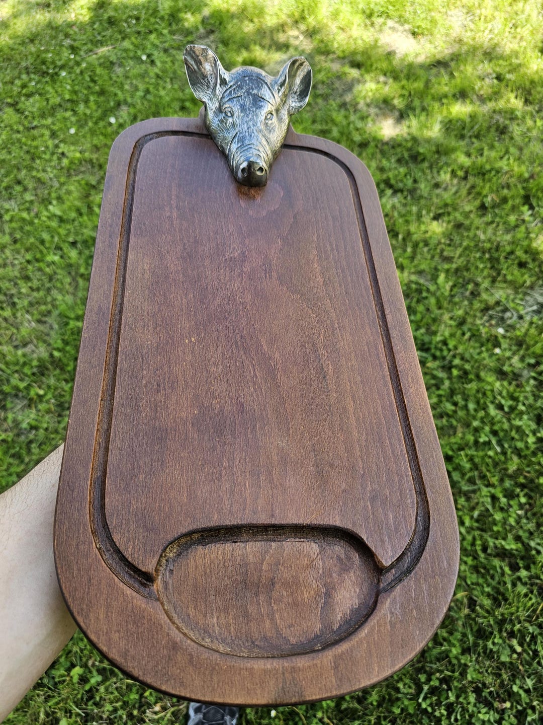 Valenti - Figural Pig, Silver and Wood, Valenti Spain Meat Board Steak ...