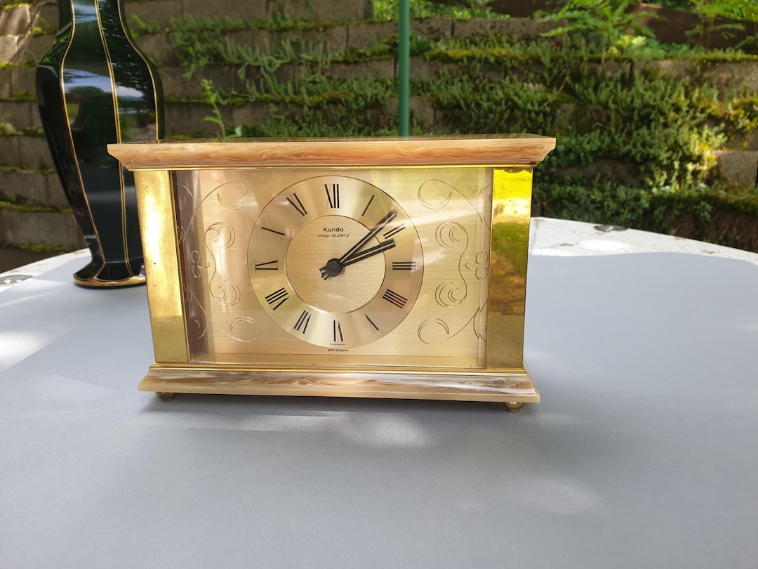 Vintage Table Clock Kundo bakelite Coated, Kundo Clock - Etsy
