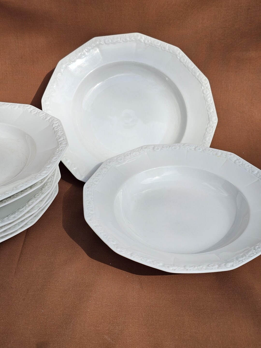 Rosenthal Maria White Place Plates 4, Creator 4, Classic Germany Print ...