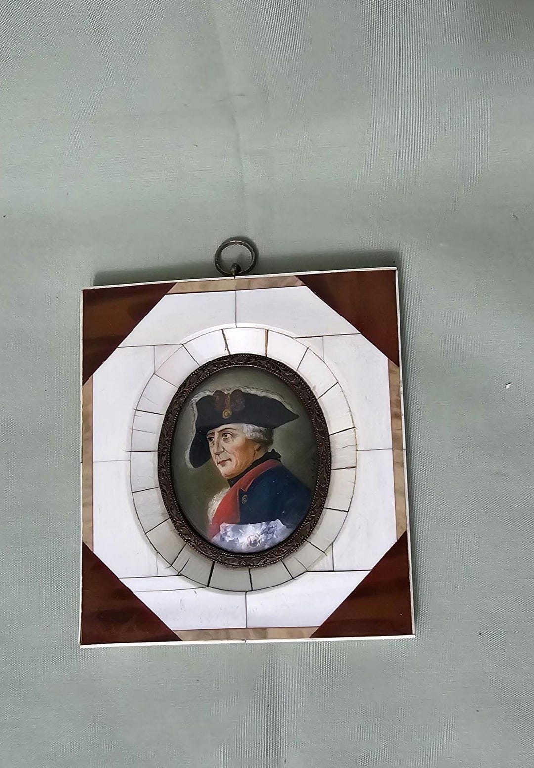 Antique Miniature Painting "old Fritz" Hand-painted Around 1900 !!! - Etsy