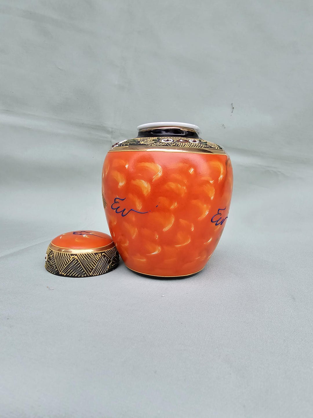 Teedose Japan Satsuma Dragon 11 Cm Groß Und 9 Cm Durchmesser - Etsy