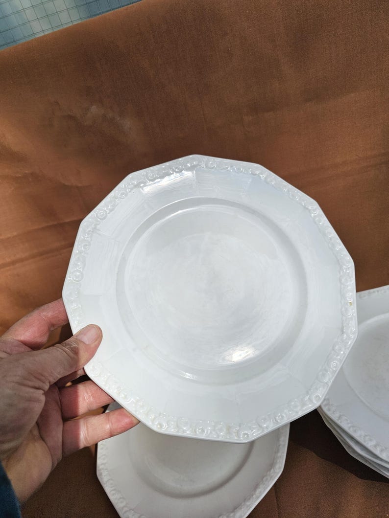 Rosenthal Maria White Place Plates 4, Creator 4, Classic Germany Print ...