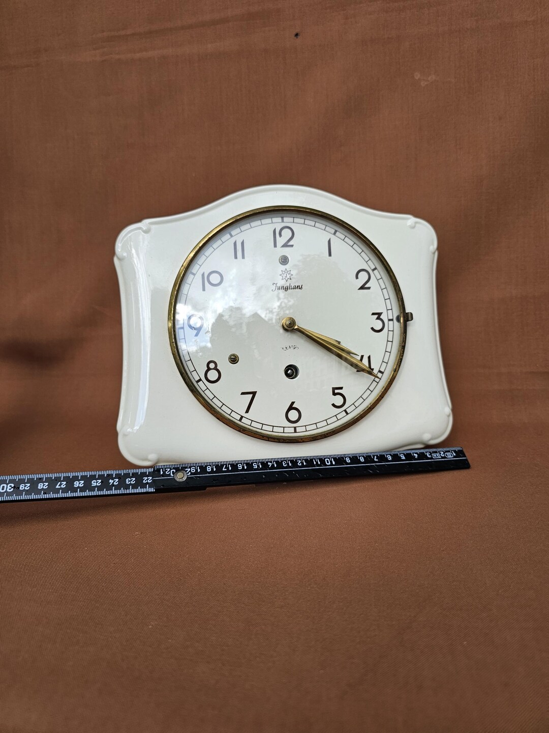 Kitchen Clock Junghans 50s Ceramic Hand-wound Wall Clock With Key - Etsy
