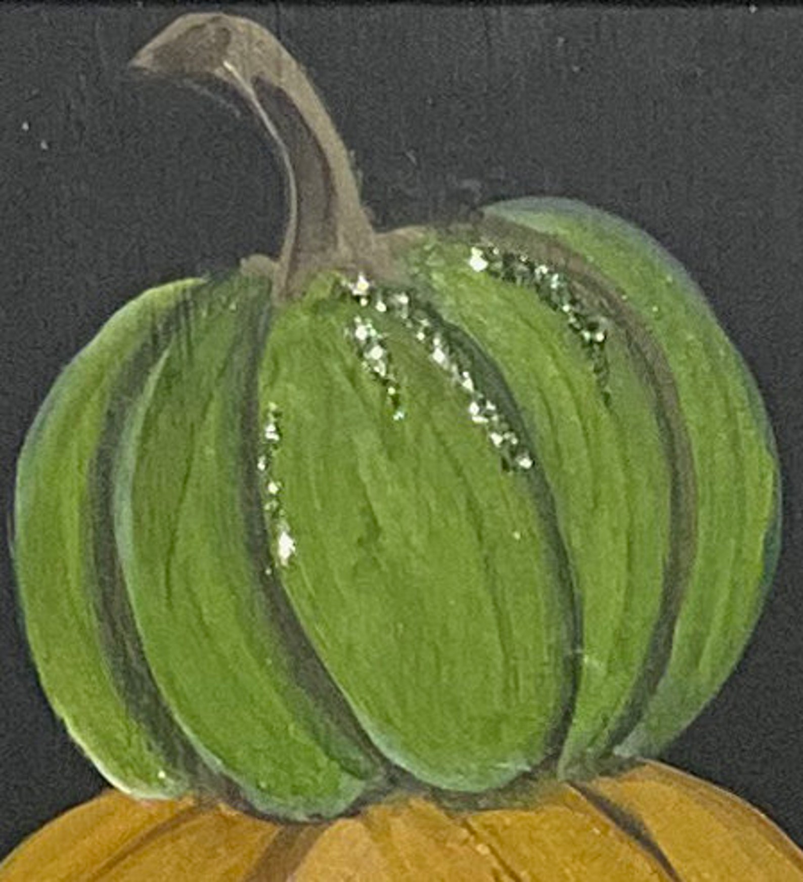 Hand Painted Harvest Pumpkin Stack Inset on Wood Frame - Etsy