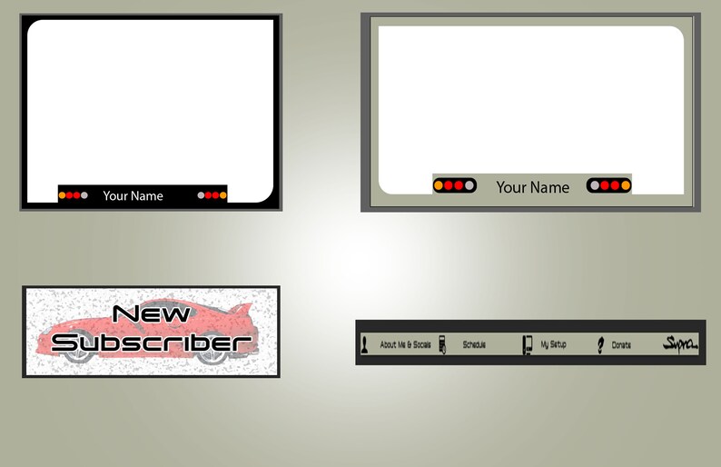 Supra Mk4 Stream Overlay Pack/ Stream Pack/ Twitch Overlay/ OBS Overlay ...