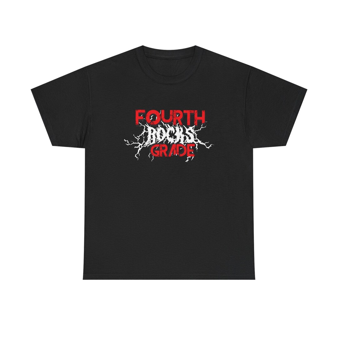 Fourth Grade Rocks - Team Tee Shirt - Etsy