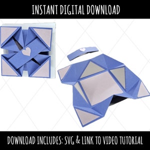 Square Fold Card SVG | Instant Download | DIY Papercraft | Creative ...